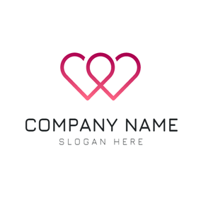 Double Red Heart Logo